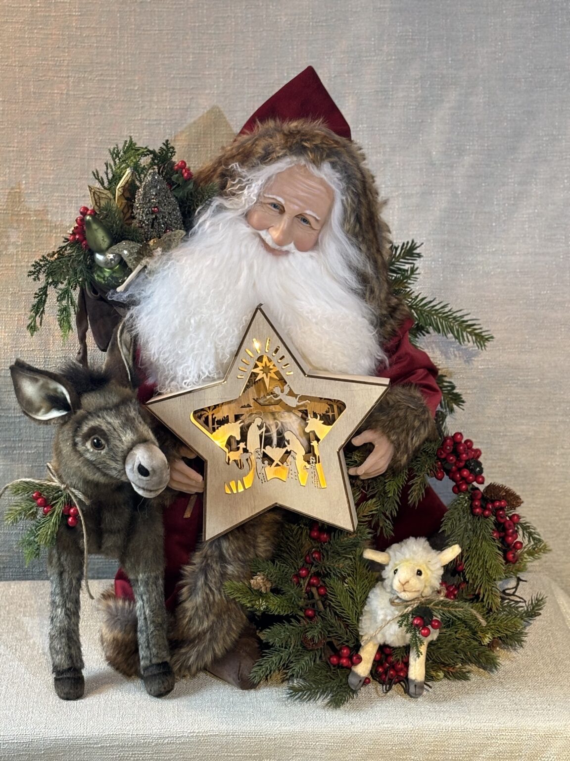 Small Collectable Handcrafted Santa Figures | Stone Soup Santas